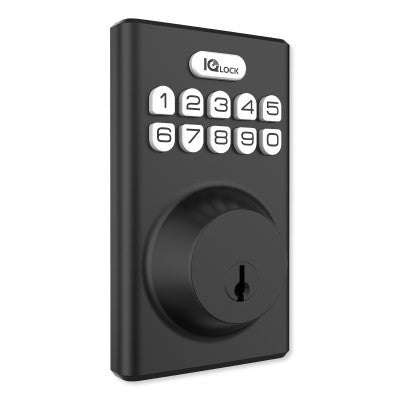 Qolsys IQ Lock-PG, Matte Black – Ezlo - Property Empowered