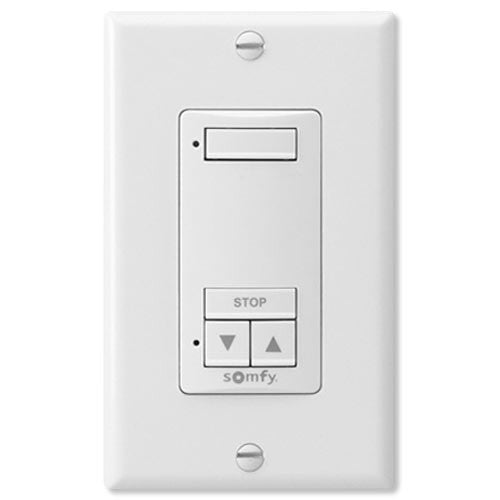 Somfy DecoFlex Wirefree RTS Wall Switch, 1-Channel, White – Ezlo ...
