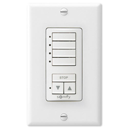 Somfy DecoFlex WireFree RTS Wall Switch, 4-Channel, White – Ezlo ...