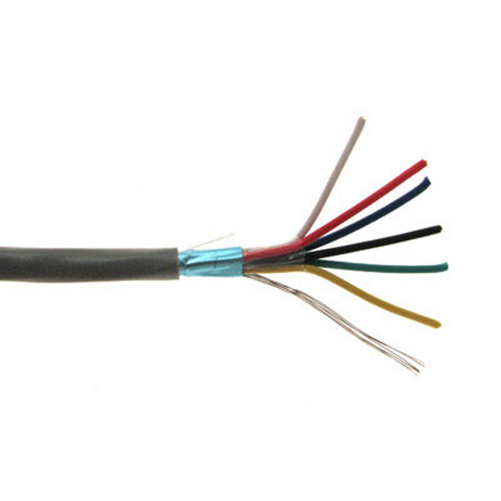Communication Security Wire, 18AWG, 6C, Shielded with Drain, 1,000 Ft ...