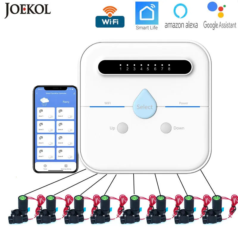 WIFI Connect Smart Watering Timer Garden Irrigation Controller Waterpr ...