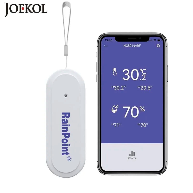 Smart WiFi Temperature Humidity Sensor APP Remote Home Indoor Outdoor ...